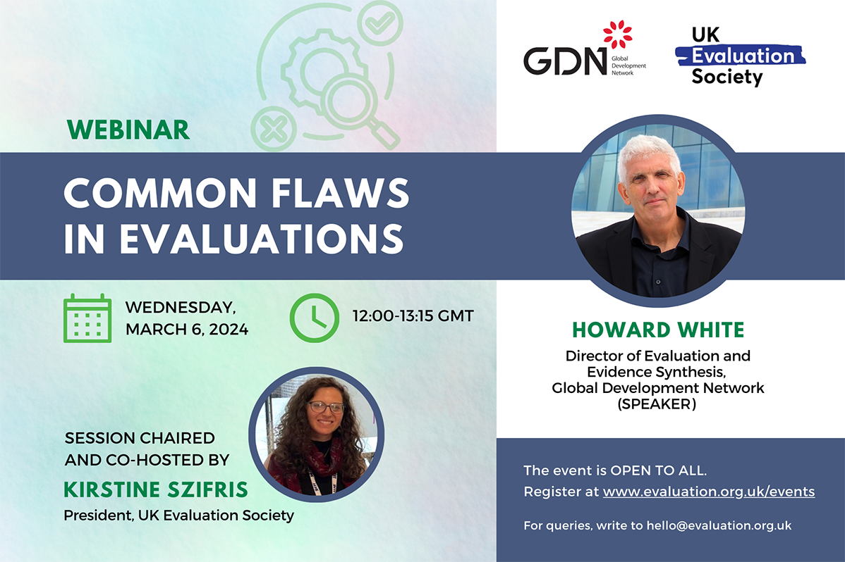 Webinar on Common Flaws in Evaluations | Global Development Network